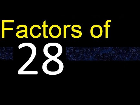 factors of 28 , how to find factors of an integer, dividers of . quick method trick fast