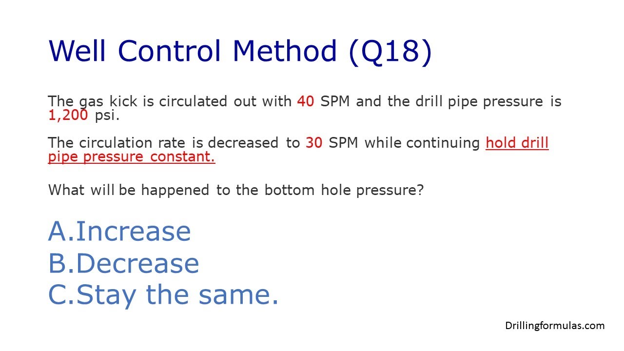Well Control Method (Q18)