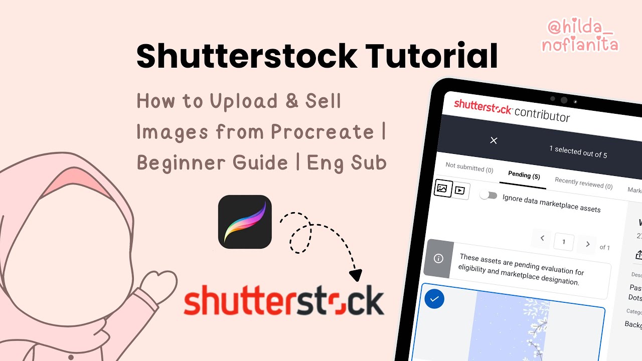 Shutterstock Tutorial: How to Upload & Sell Images from Procreate | Beginner Guide | Eng Sub