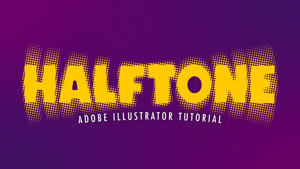 Halftone Text Effect in Adobe Illustrator – Tutorial