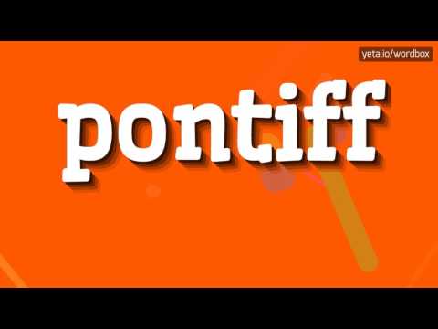 PONTIFF - HOW TO PRONOUNCE IT? #pontiff