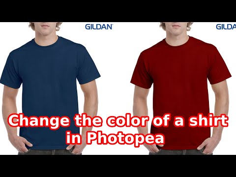 SIMPLE AND EASY || HOW TO CHANGE THE COLOR OF SHIRT IN PHOTOPEA || PHOTOPEA TUTORIAL