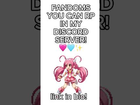 Fandoms you can rp in my discord server! 🩷🩵✨#discord #rp #shorts