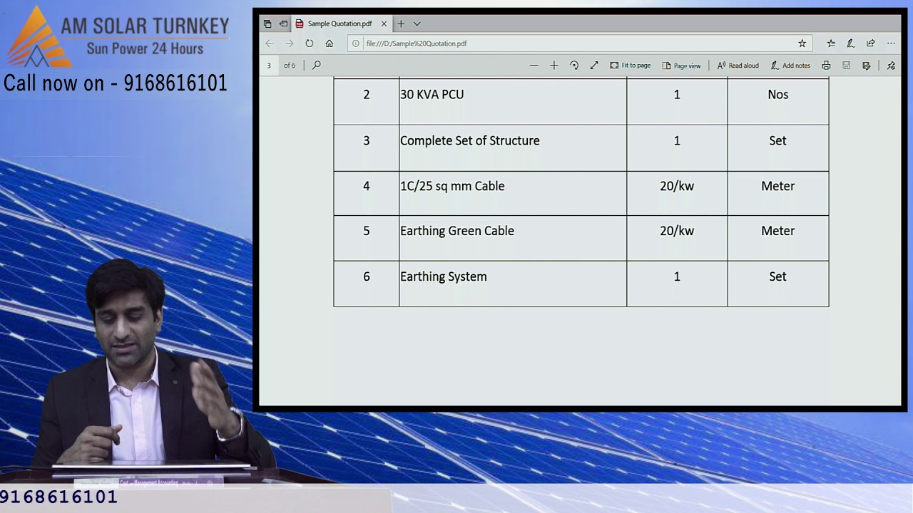 Quotation for solar system Part 1! How to make quotation?