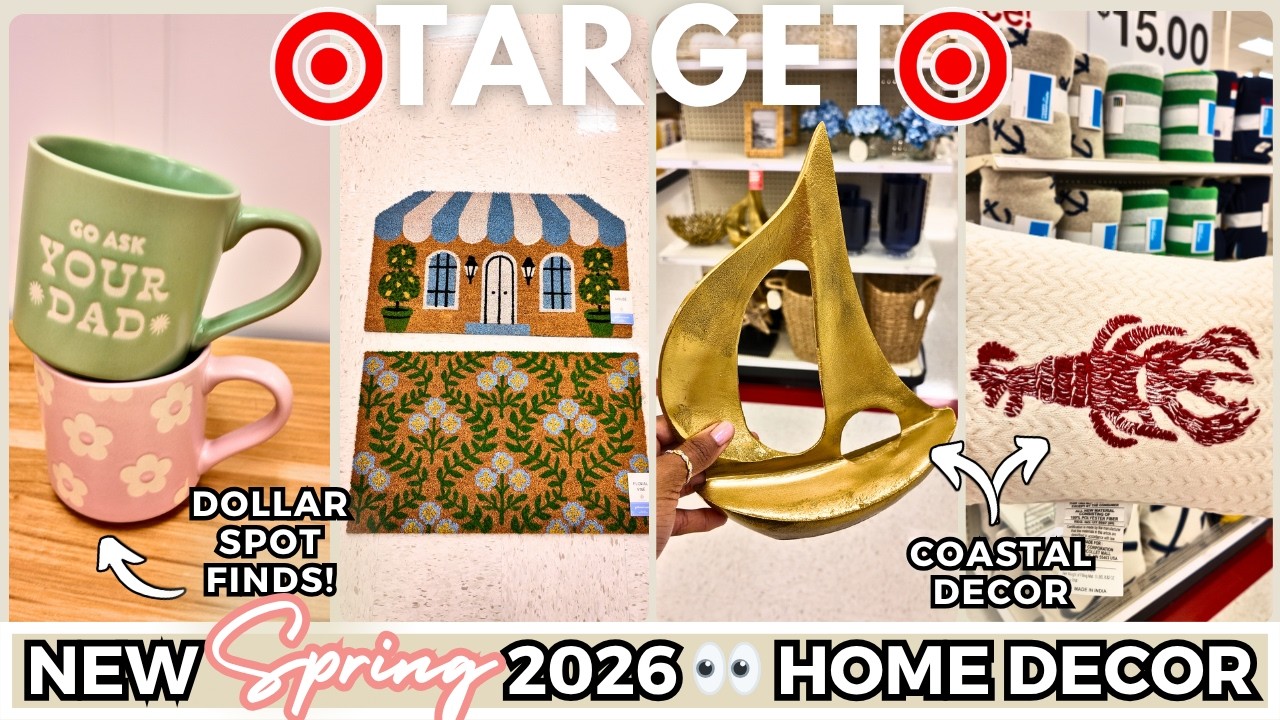 Target Shop With Me 🌸 NEW Dollar Spot Finds + Coastal Home Decor | Spring 2026