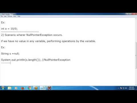 Java Tutorial 8: Java Exception Handling; File Handling Video Lecture ...