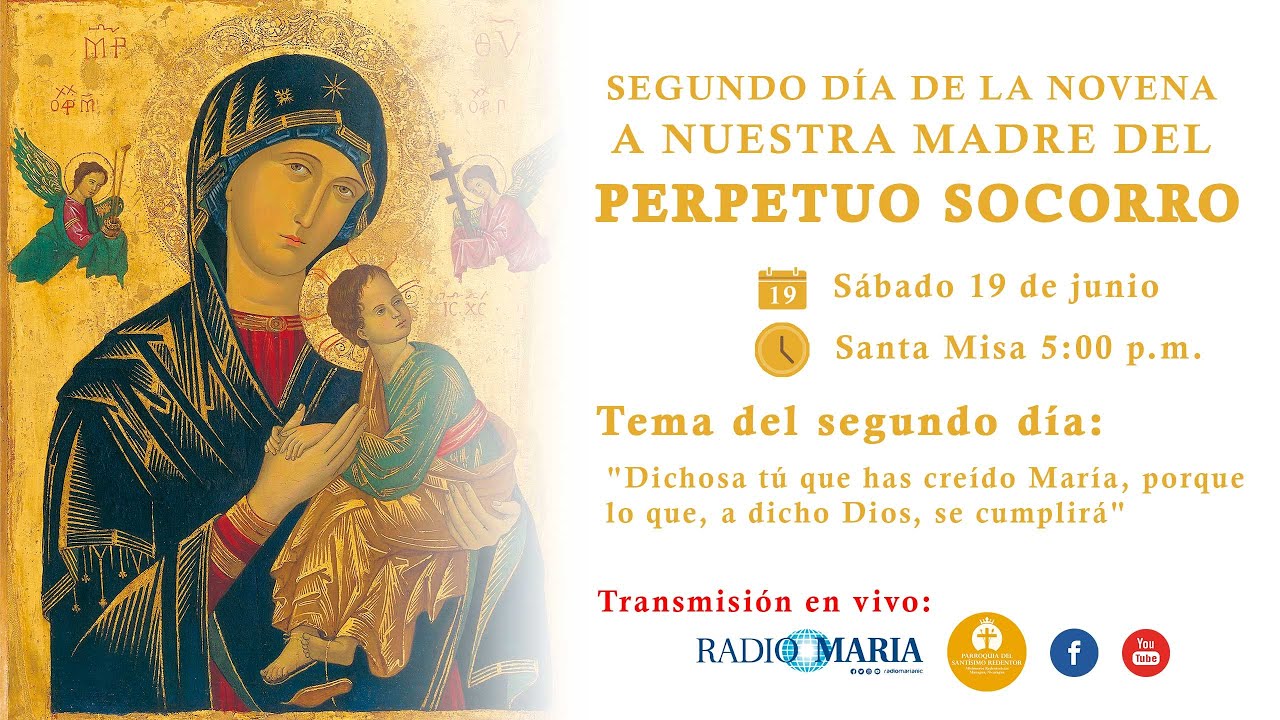 🔴🎥En vivo | Segundo día de la Novena a Nuestra Madre del Perpetuo Socorro | Misioneros Redentoristas