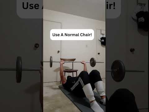 How To Do A Bench Press Without A Bench At Home #homeworkout #benchpress #workoutathome #workout