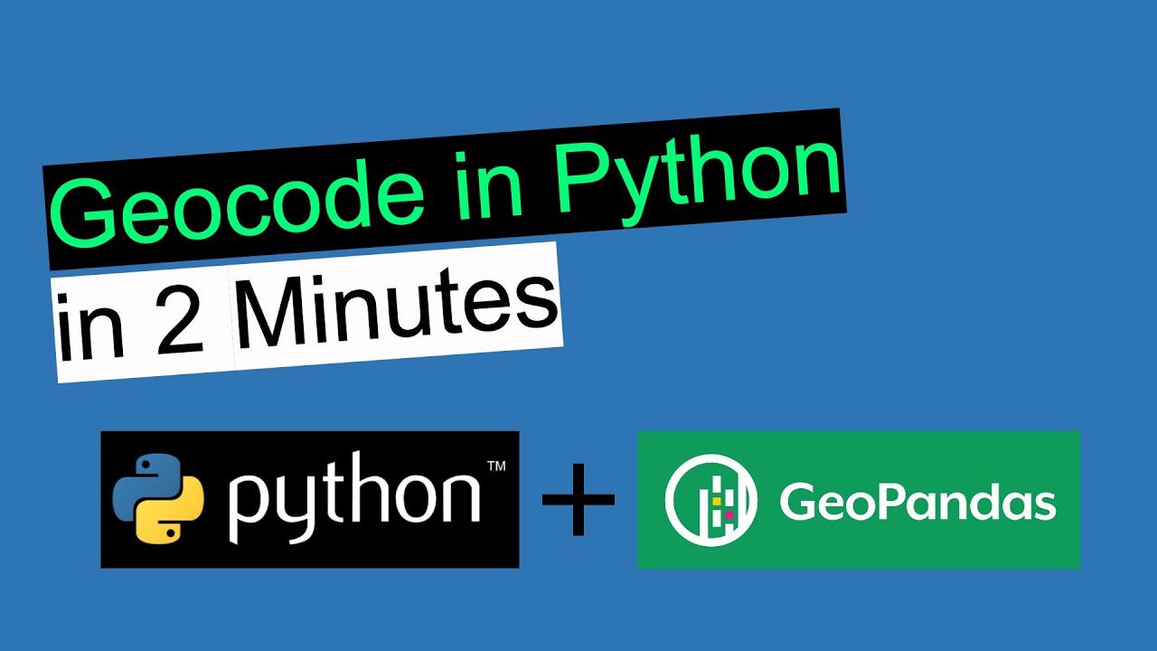 How to Geocode Addresses with Python and GeoPandas