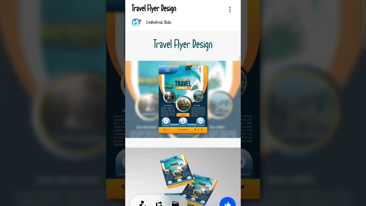 Travel Flyer Design#travel #creativefrndz #travelFlyer#TravelFlyerDesign#FlyerDesign #illustrator