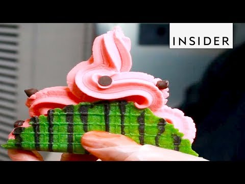 Watermelon Soft Serve Tacos