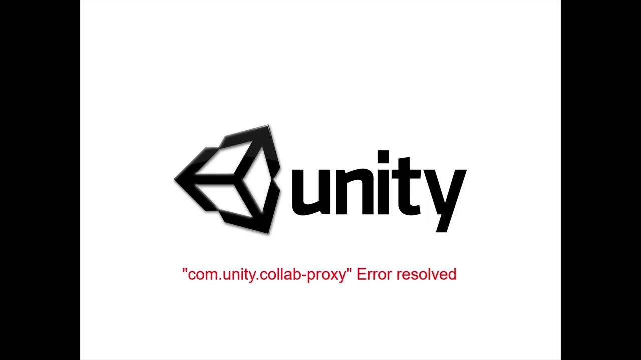 com unity collab proxy Error resolved