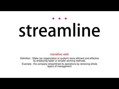 How to pronounce streamline - Vocab Today