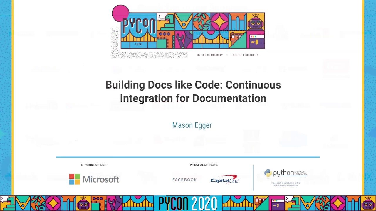Talk: Mason Egger - Building Docs like Code: Continuous Integration for Documentation