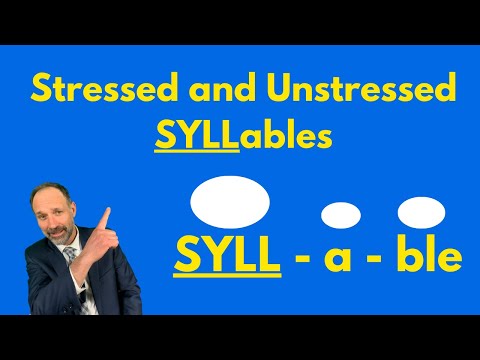 stressed and unstressed syllables