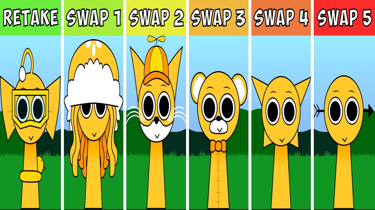 Incredibox Sprunki ALL Retake SWAPPED Characters
