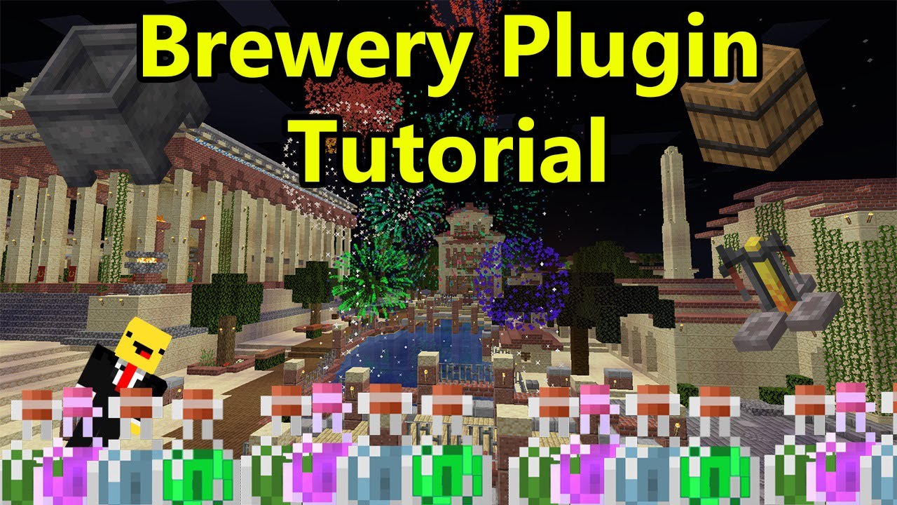 Minecraft Brewery Plugin Tutorial  - (Beer, Vodka, Alcohol) - Minecraft 1.20 - ( Towny Server )