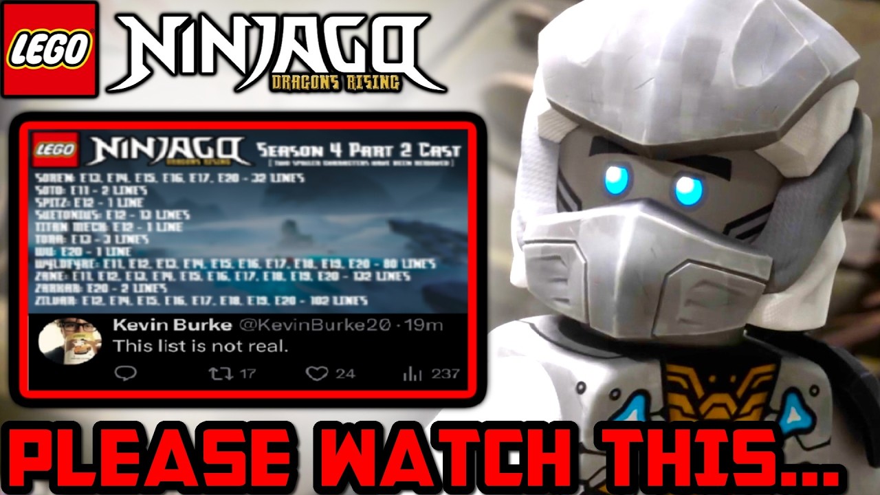 Ninjago Writer DEBUNKS Part 2 Cast List! 😅 Ninjago Dragons Rising Season 4 Part 2 News!