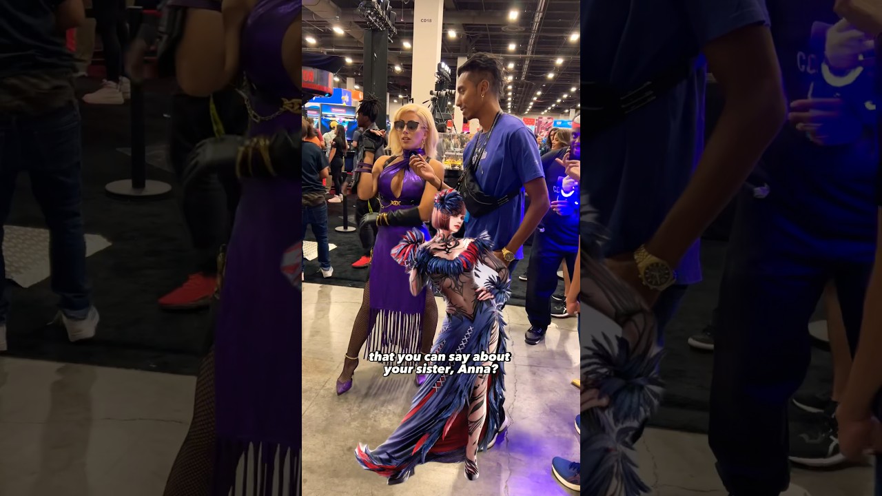 Nina just LOVES Anna 😆 @ElizabethRage #tekken