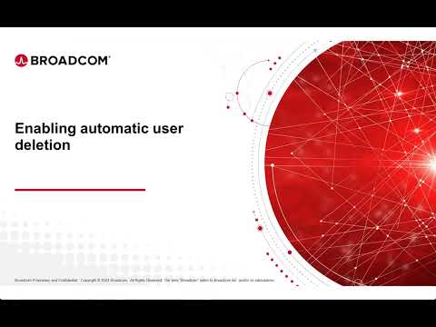 Enabling automatic user deletion