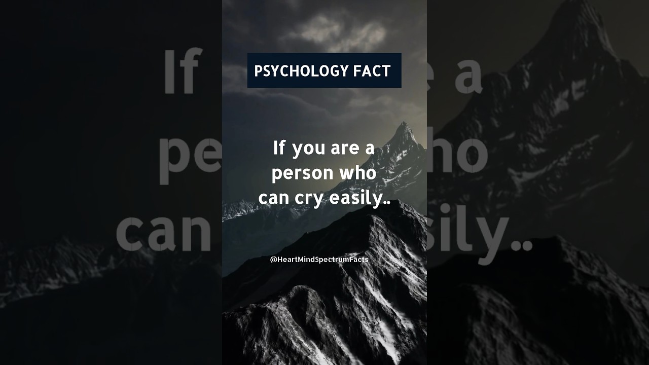 Do you cry easily? Psychology Facts #shorts