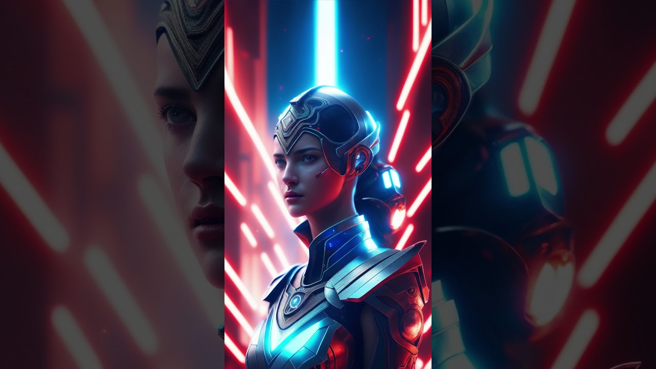 Female Cyborg from 3045 Generated by AI🔥🔥🙃