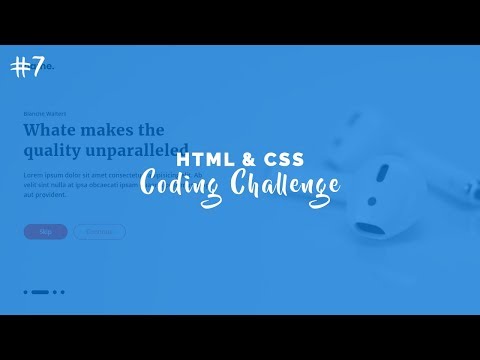 [HTML & CSS] Coding Challenge #7