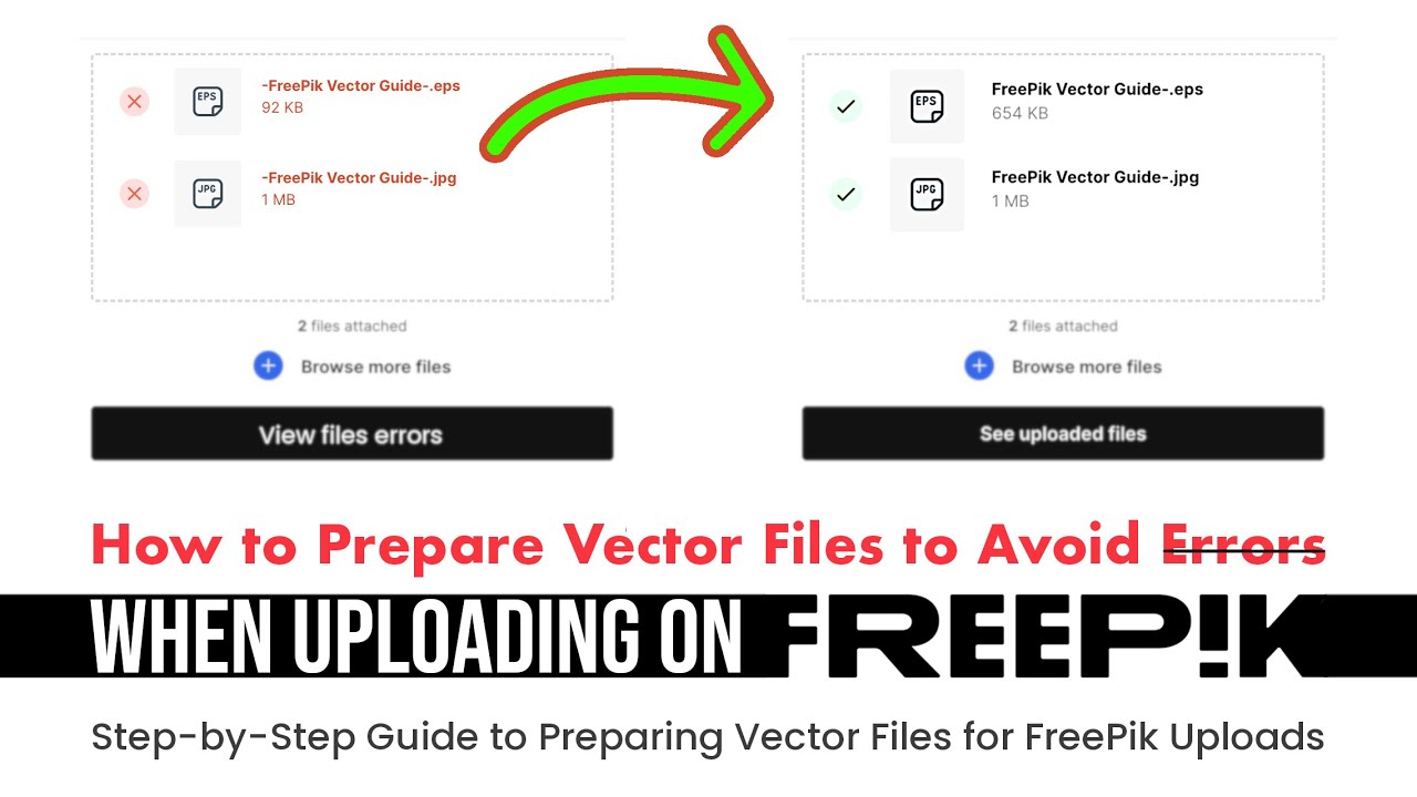 How to Prepare Vector Files to Avoid Errors When Uploading on FreePik