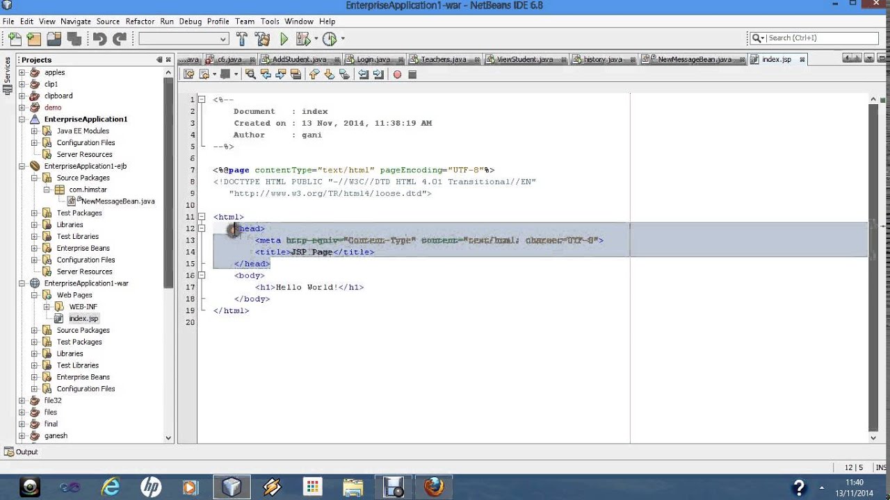 EJB Program to show message driven