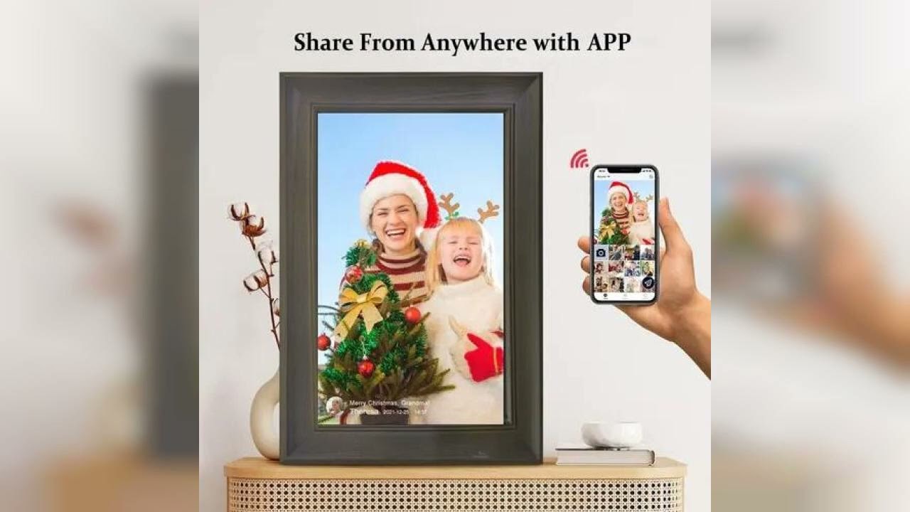 Review: Cyl-p2 10.1 Inch Rechargeable Digital Photo Frame, Dark Wood