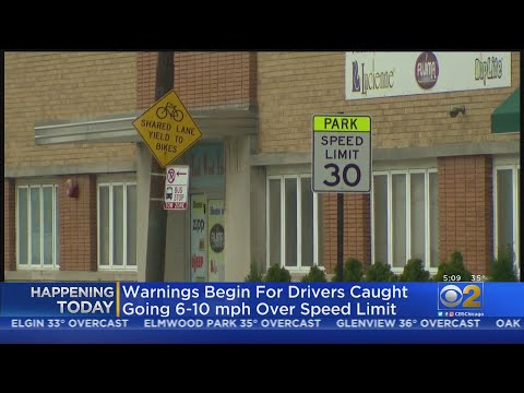 Warning Period Begins For City Drivers Going 6-10 MPH Over Speed Limit
