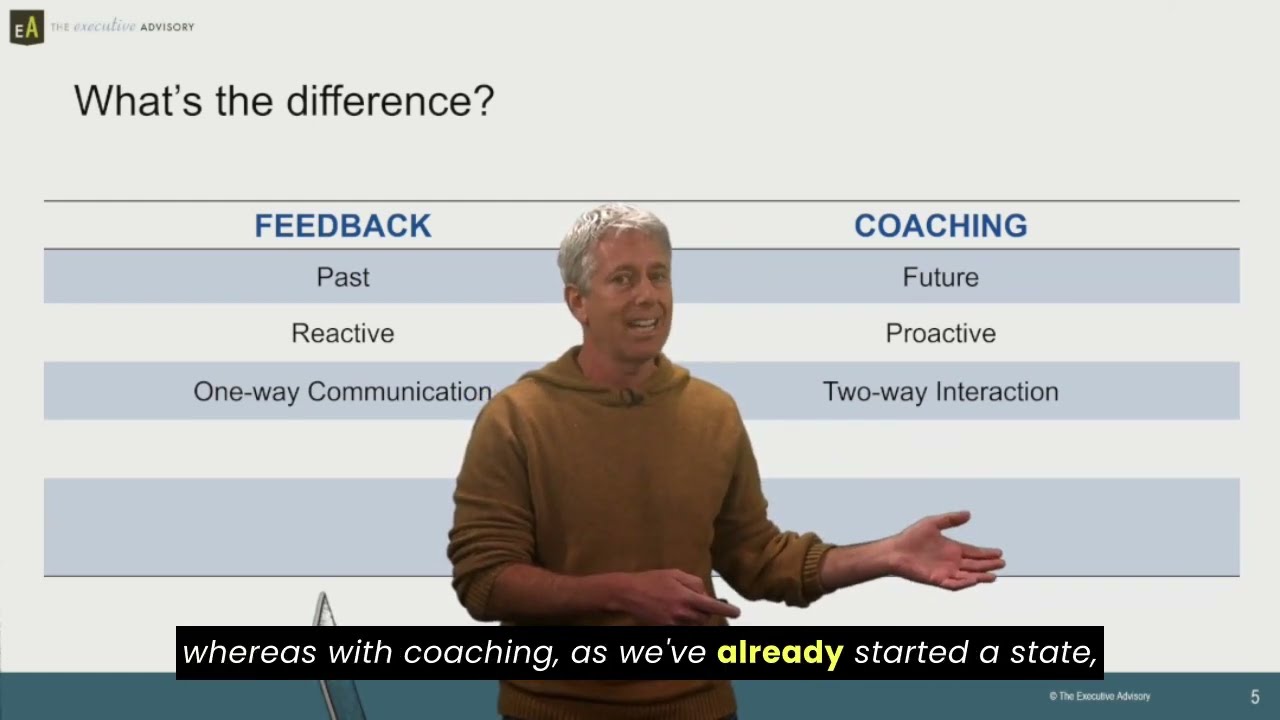 Feedback vs. Coaching Overview