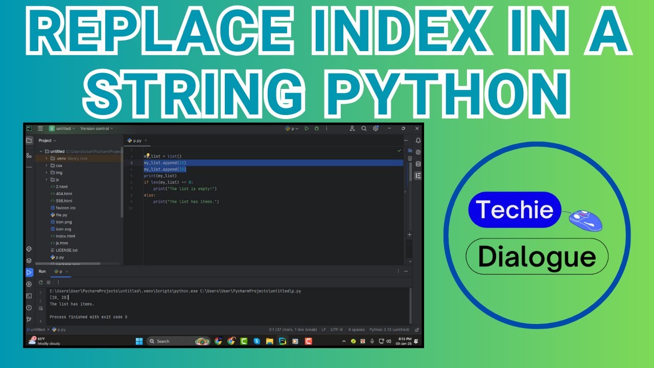 How to Replace Index in a String Python - Full Tutorial (2025)