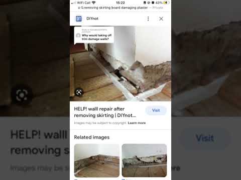Why removing skirting board can damage your wall - skirting board covers don't! #shorts