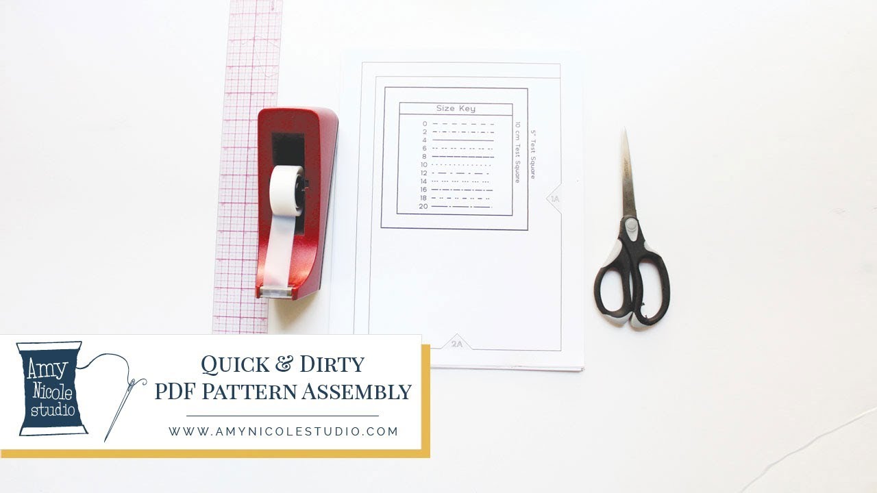 PDF Pattern Assembly: The Quick & Dirty Method.