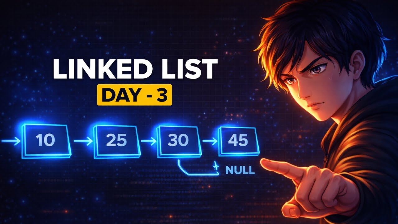 LeetCode DSA Day 20 | Linked List | 100 Days DSA Challenge | Placement Prep 2026 #FAANG