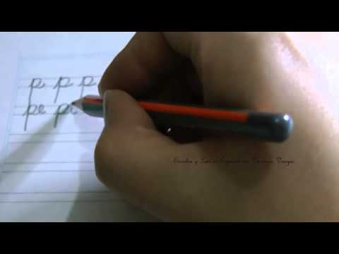 Caligrafía: Cómo escribir la letra p minúscula con las vocales