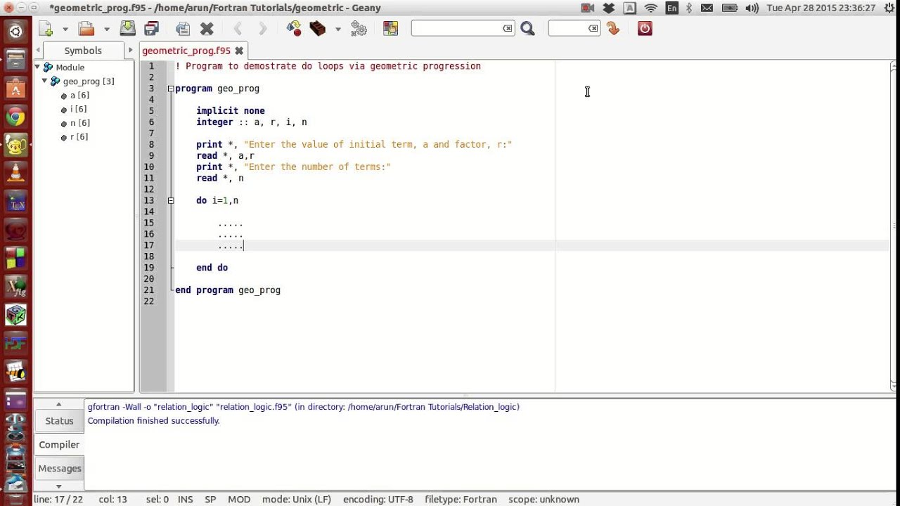 Fortran Programming Tutorials (Revised) : 013 : Operator Precedence + Do loop