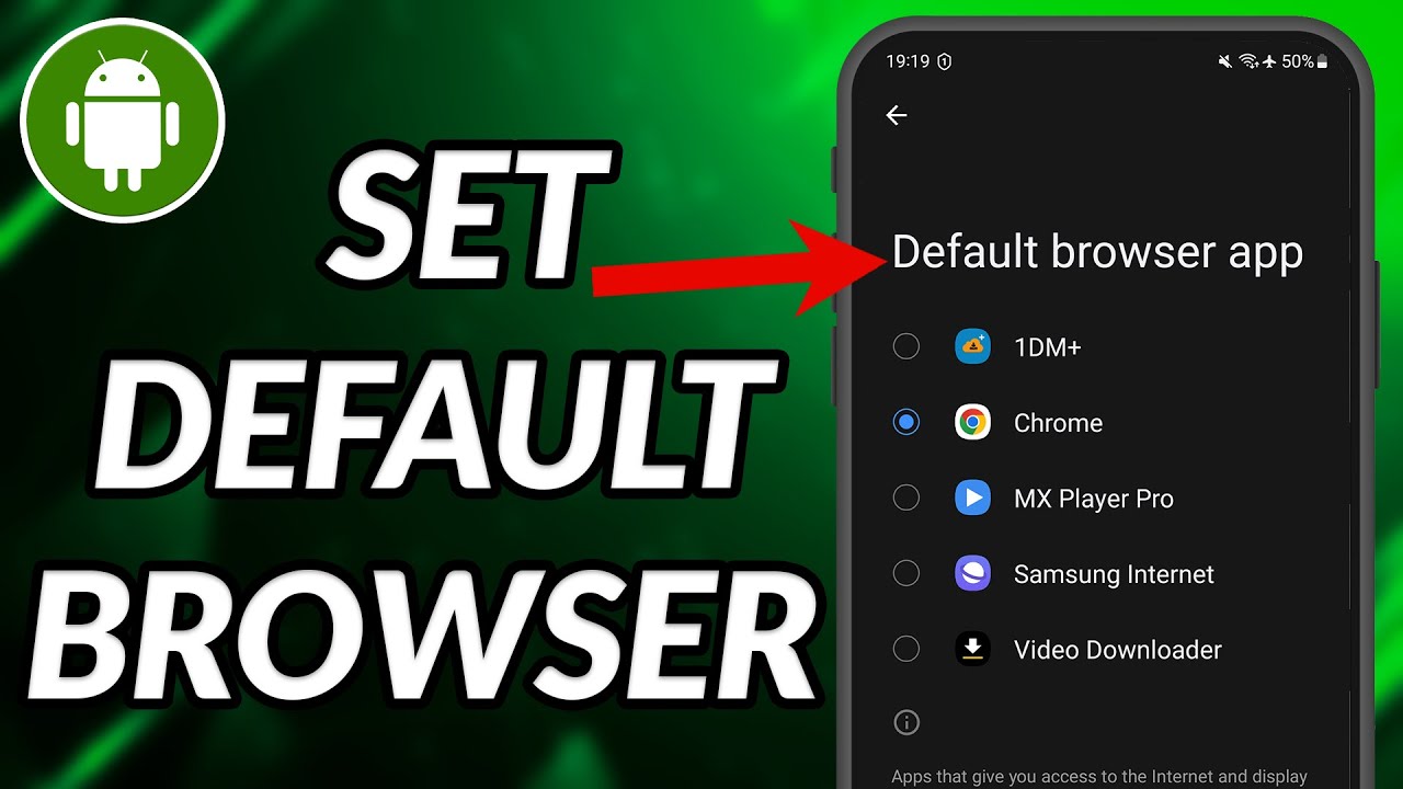 How To Set Default Browser In Android