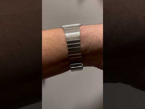 Casio stainless steel calculator watch #casio #calculator #stainlesssteel #calculatorwatch #shorts