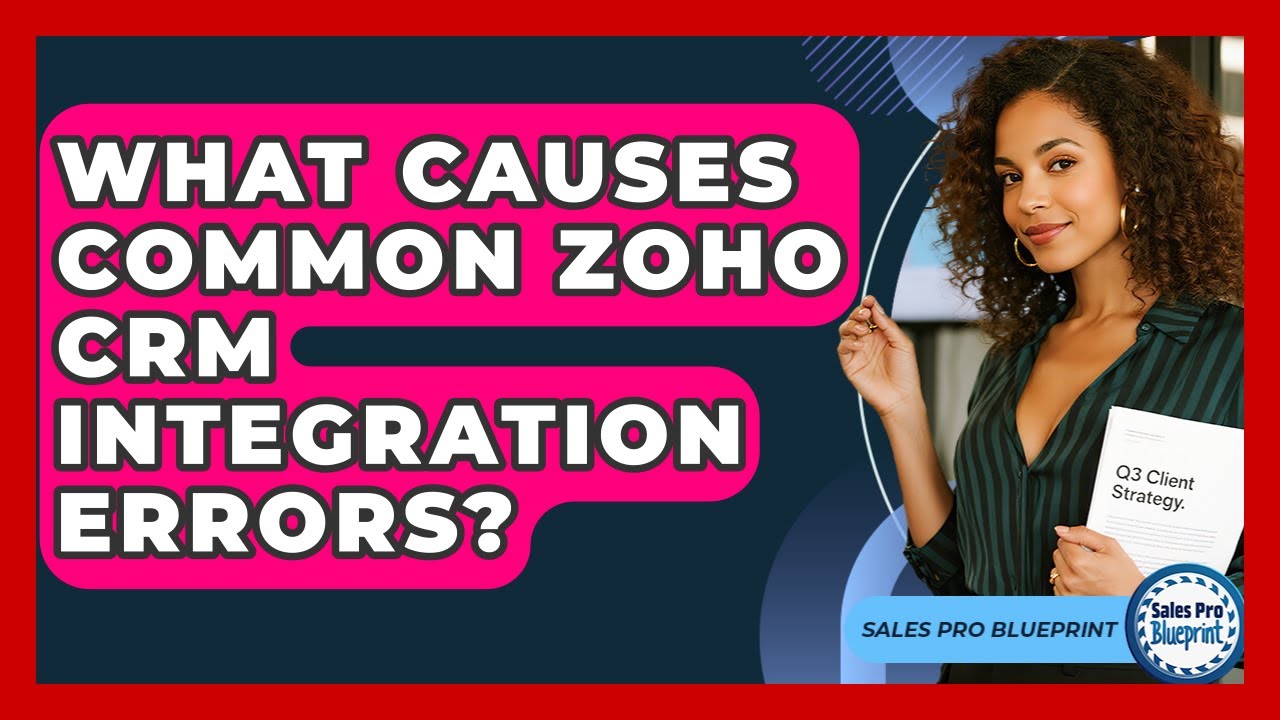 What Causes Common Zoho CRM Integration Errors? - Sales Pro Blueprint