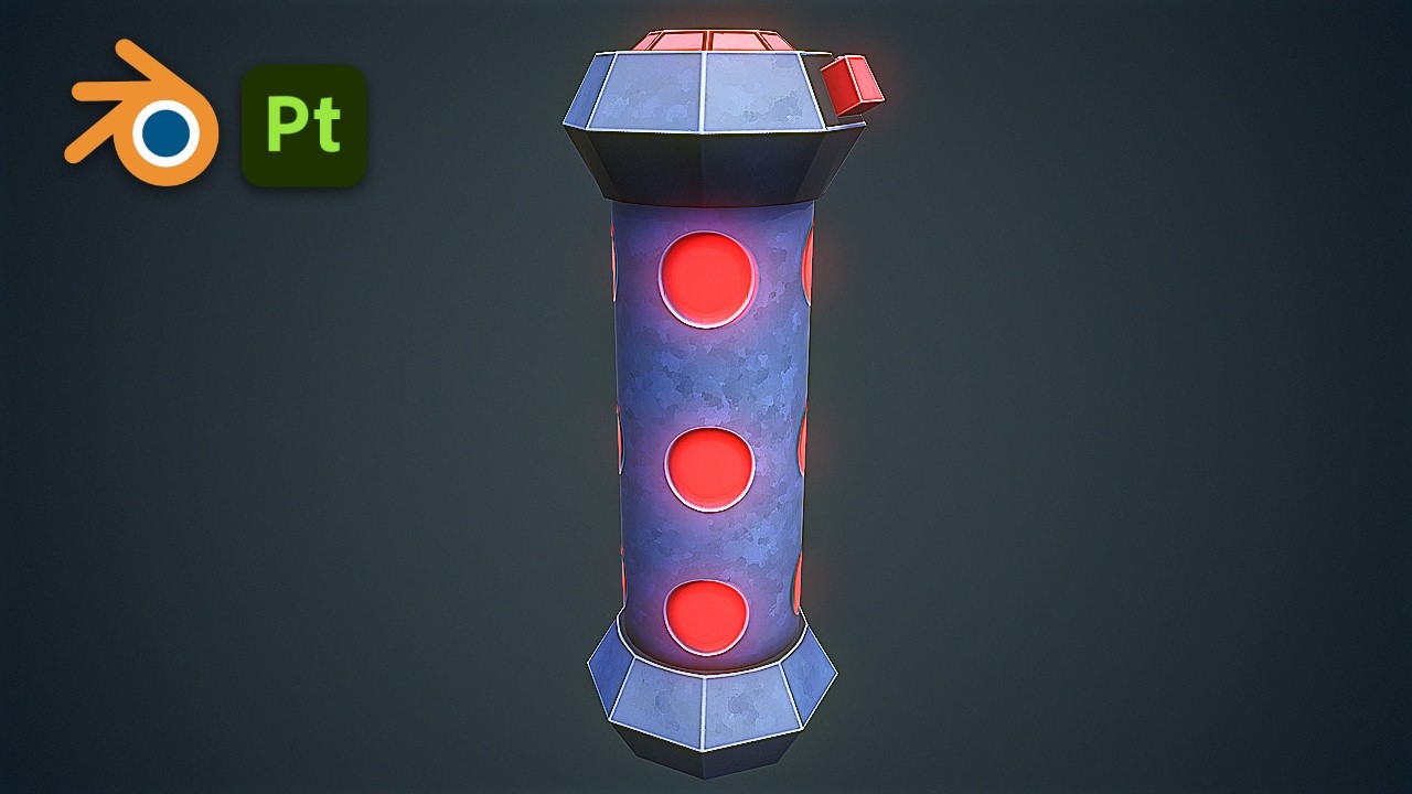 Stylized Sci Fi Flashbang – Blender 3D Game Asset Workflow