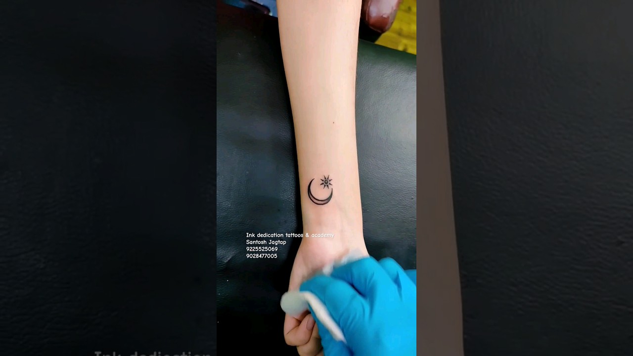 Moon sun tattoo #inkdedicationtattoos #sunmoon #moon #besttattoos