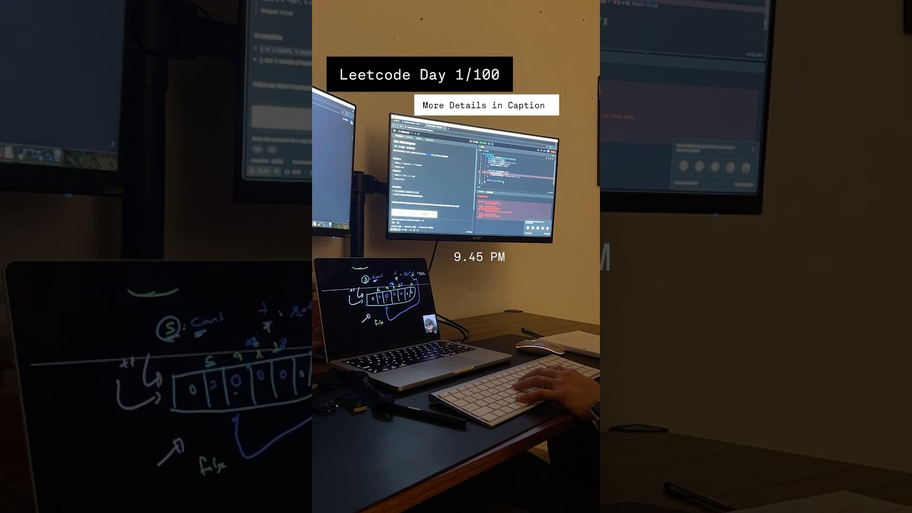 Day 1 of my 100 Days of LeetCode Journey | NeetCode | Apna College | DSA | OOP | Java | Developer