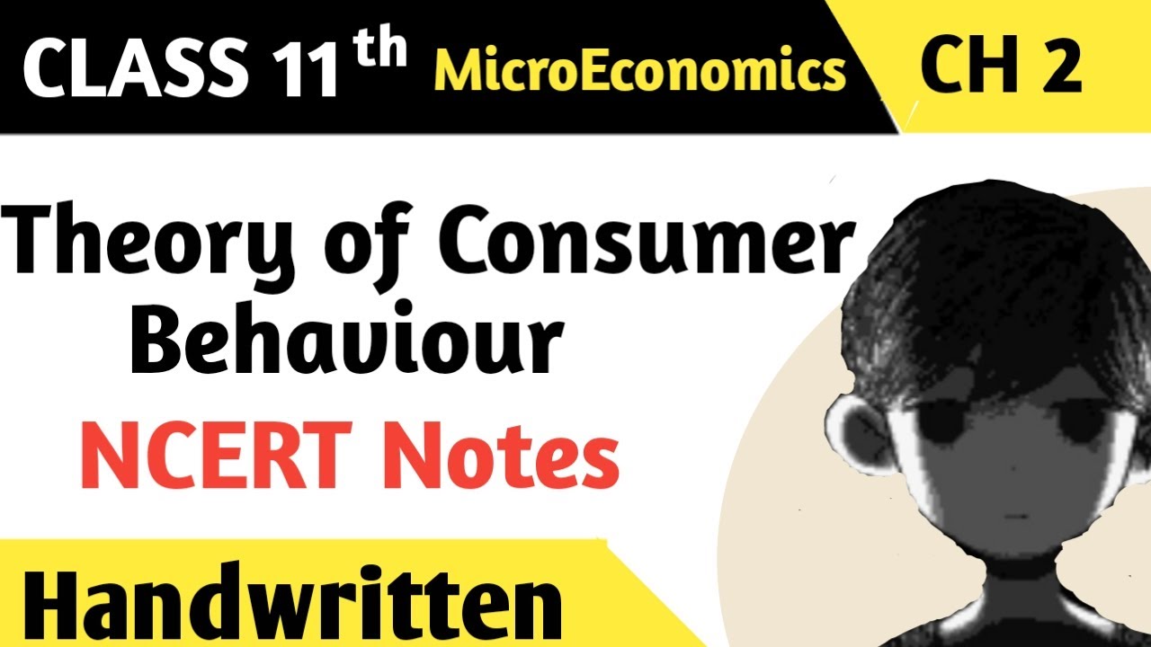 Theory of Consumer Behaviour - Notes Chapter 2 Class 11 #microeconomics  #ncert