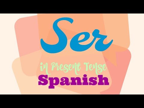 Verb Ser Conjugated in Present Tense Spanish