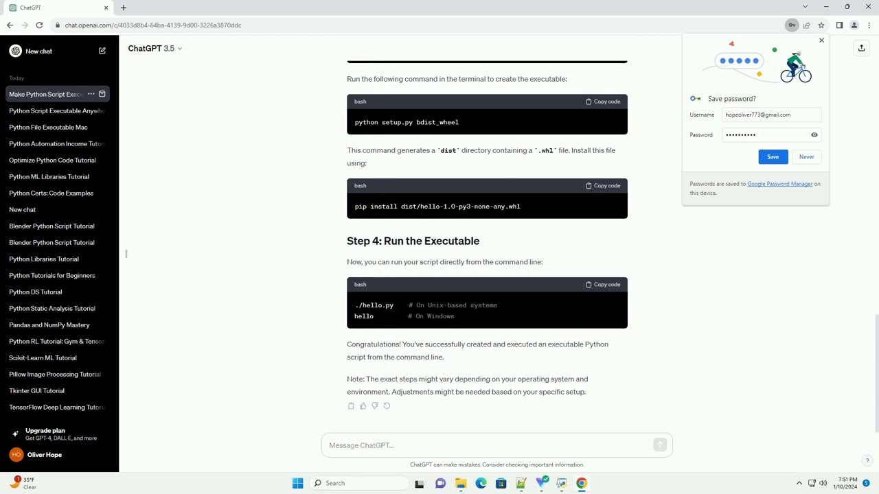 make python script executable from command line