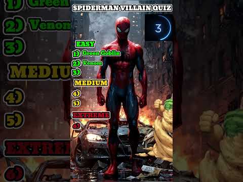 Can You Name These Spiderman Villains? #shorts