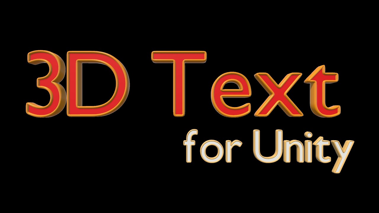 AssetStore | 3DText for Unity v1.0.0 - Trailer