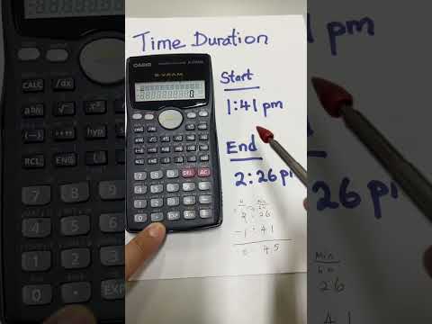 How to use scientific calculator to quickly find the time duration in complete mode